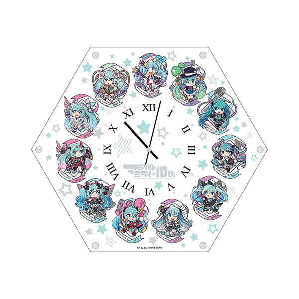 Vocaloid Hatsune Miku Magical Mirai 10th Anniversary Acrylic Clock ...